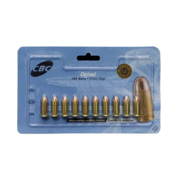 Munição CBC .380 Auto ETOG 95gr – M7 Armas de Fogo